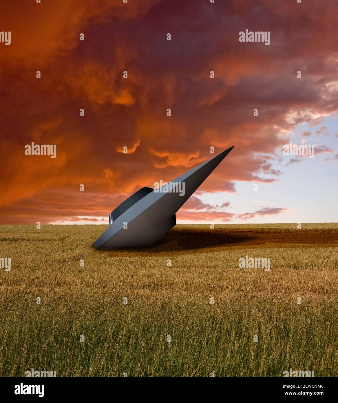Spaceship crash landing hi-res stock photography and images - Alamy