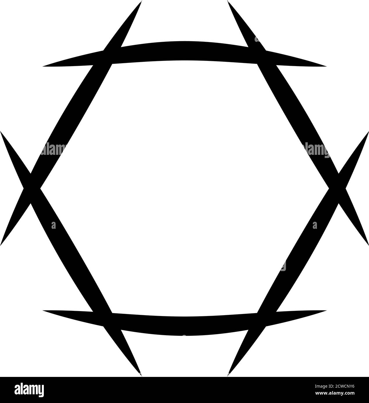 Abstract black and white circular, circle mandala-motif clip-art ...