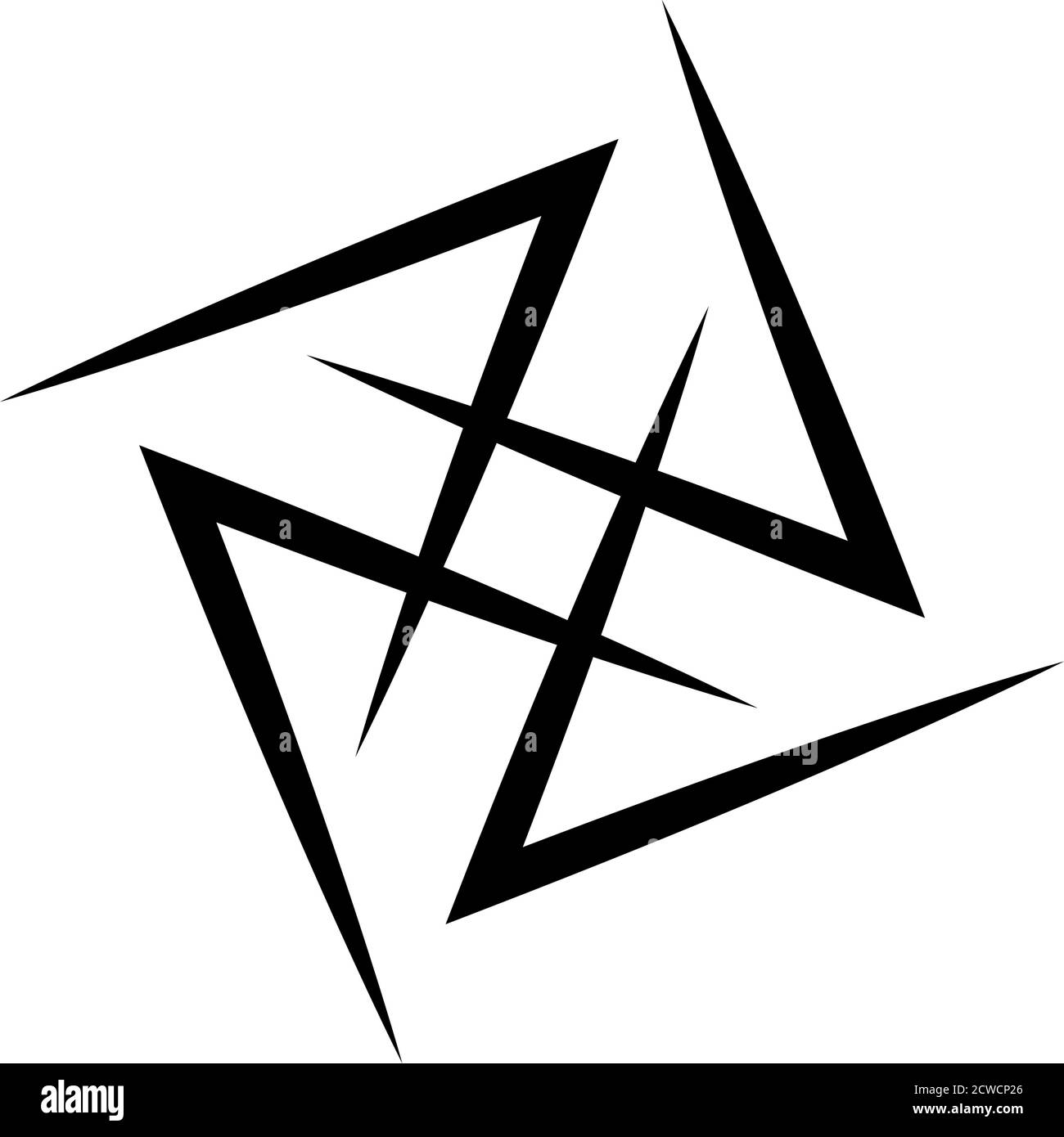 Abstract black and white circular, circle mandala-motif clip-art ...