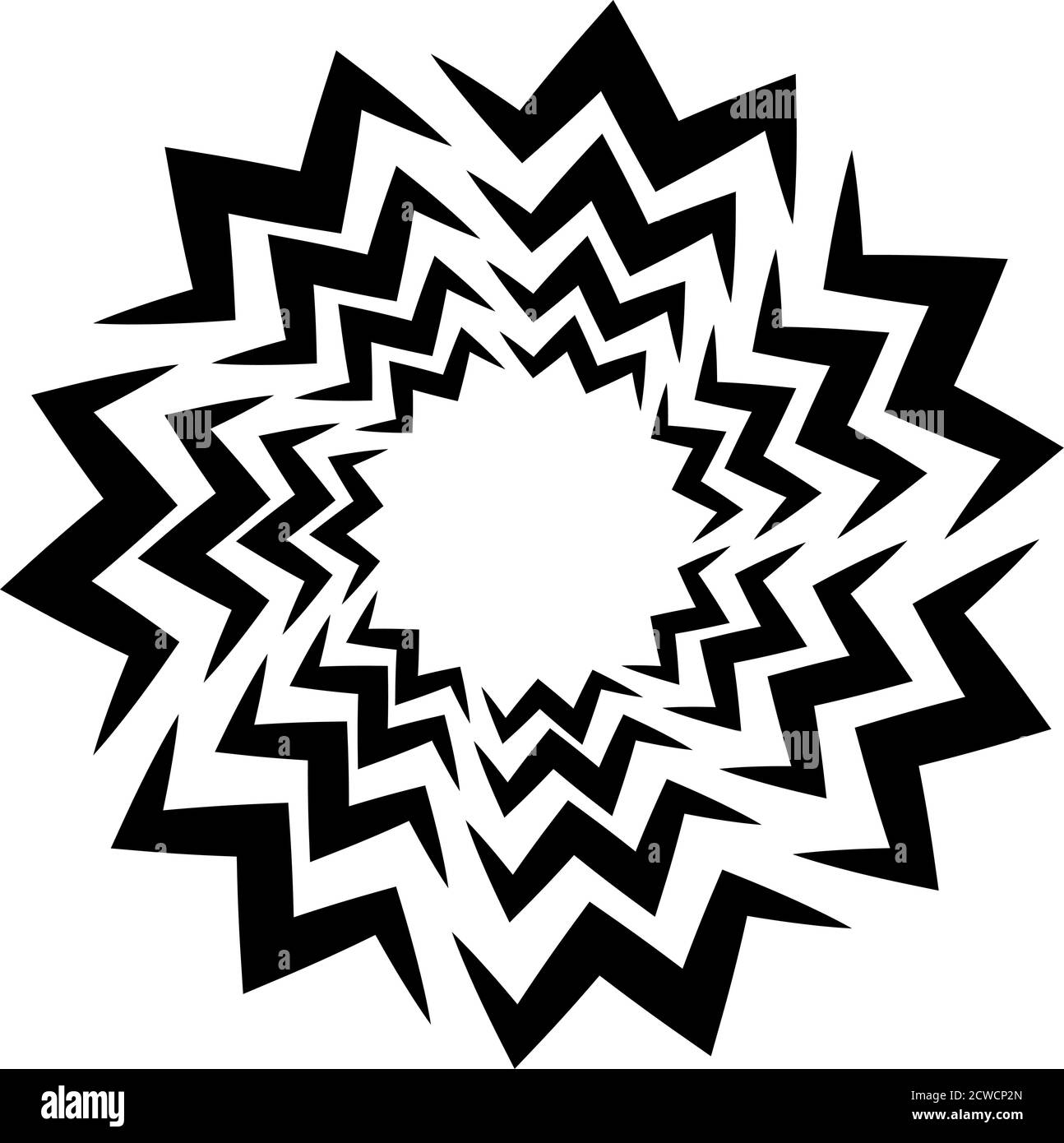 Black And White Radial Designs