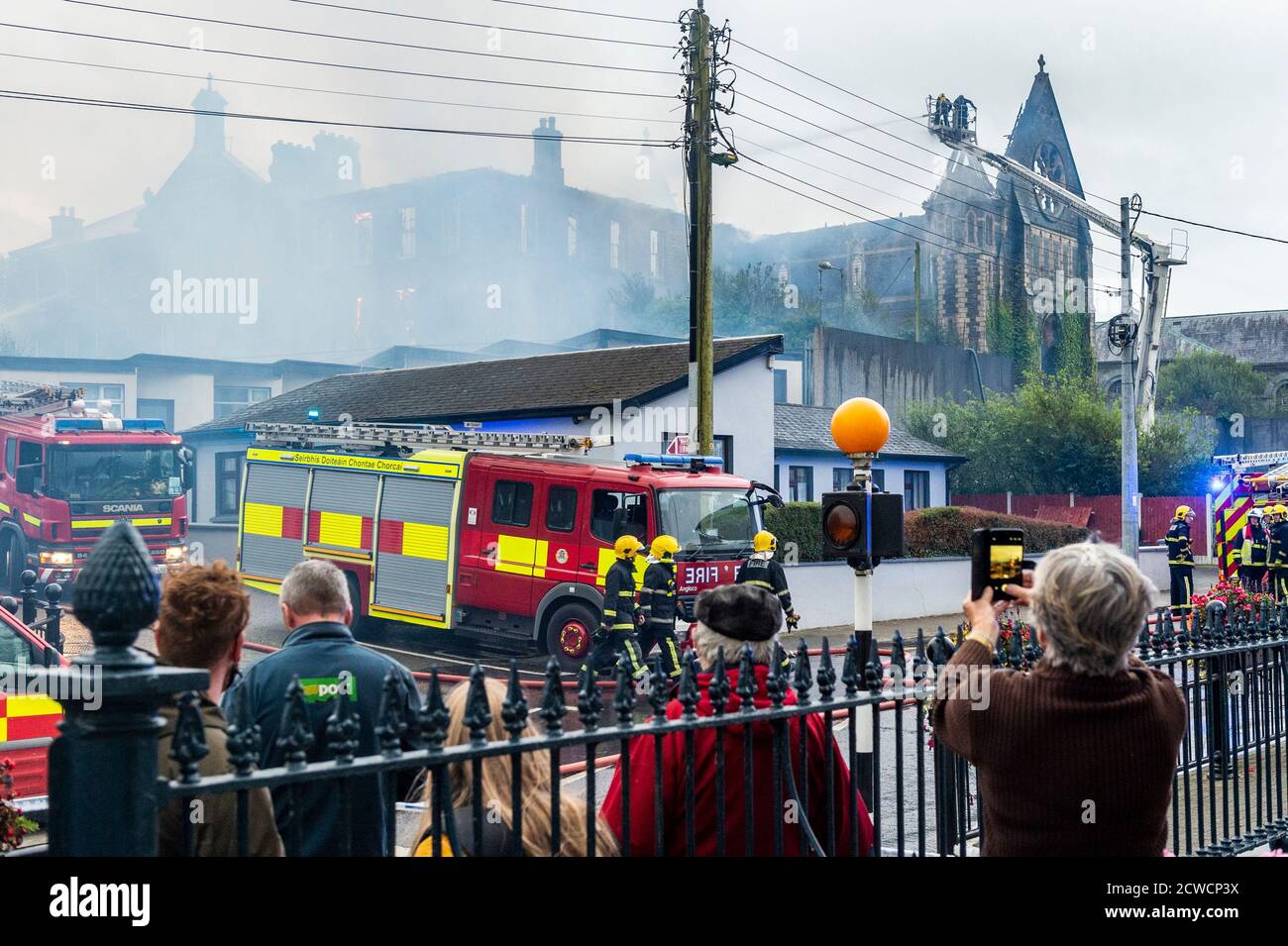 Skibbereen, West Cork, Ireland. 29th Sep, 2020. Fire crews from ...
