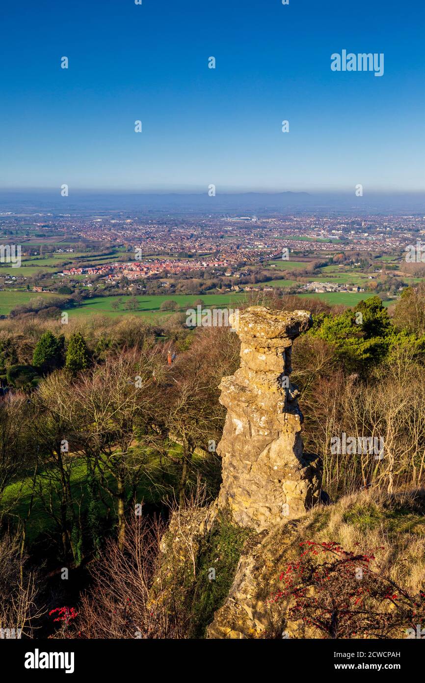 Devils chimney leckhampton hill gloucestershire hi-res stock ...