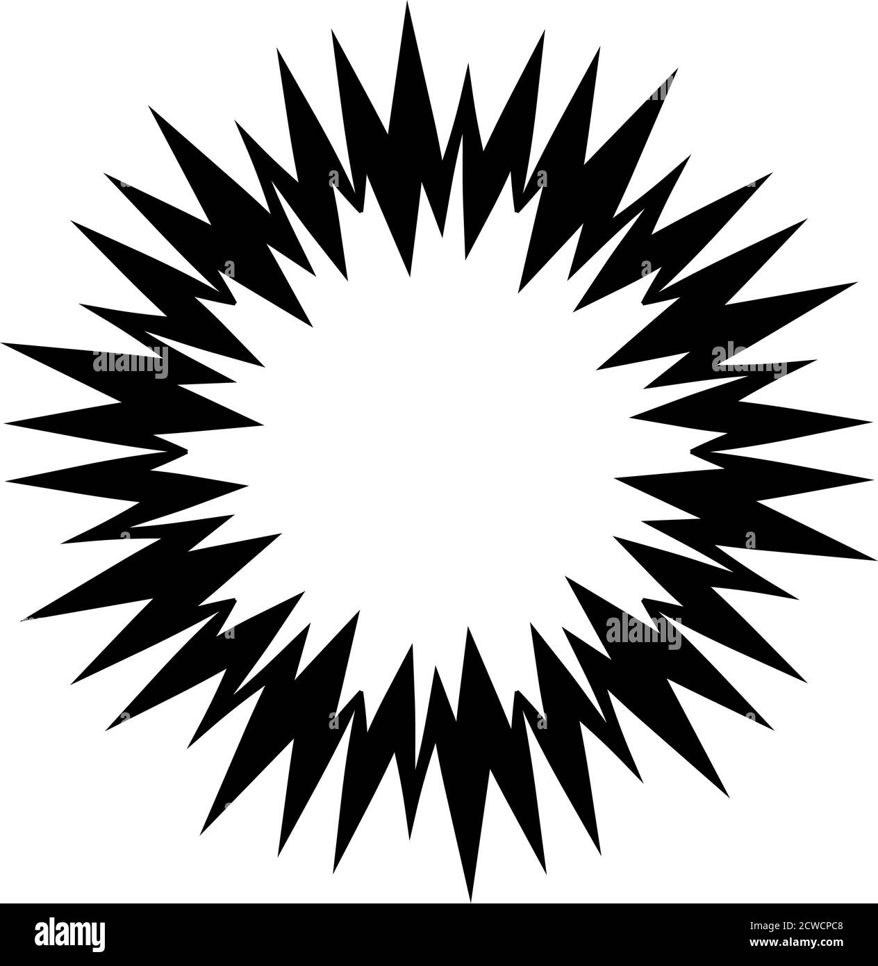 Abstract black and white circular, circle mandala-motif clip-art ...