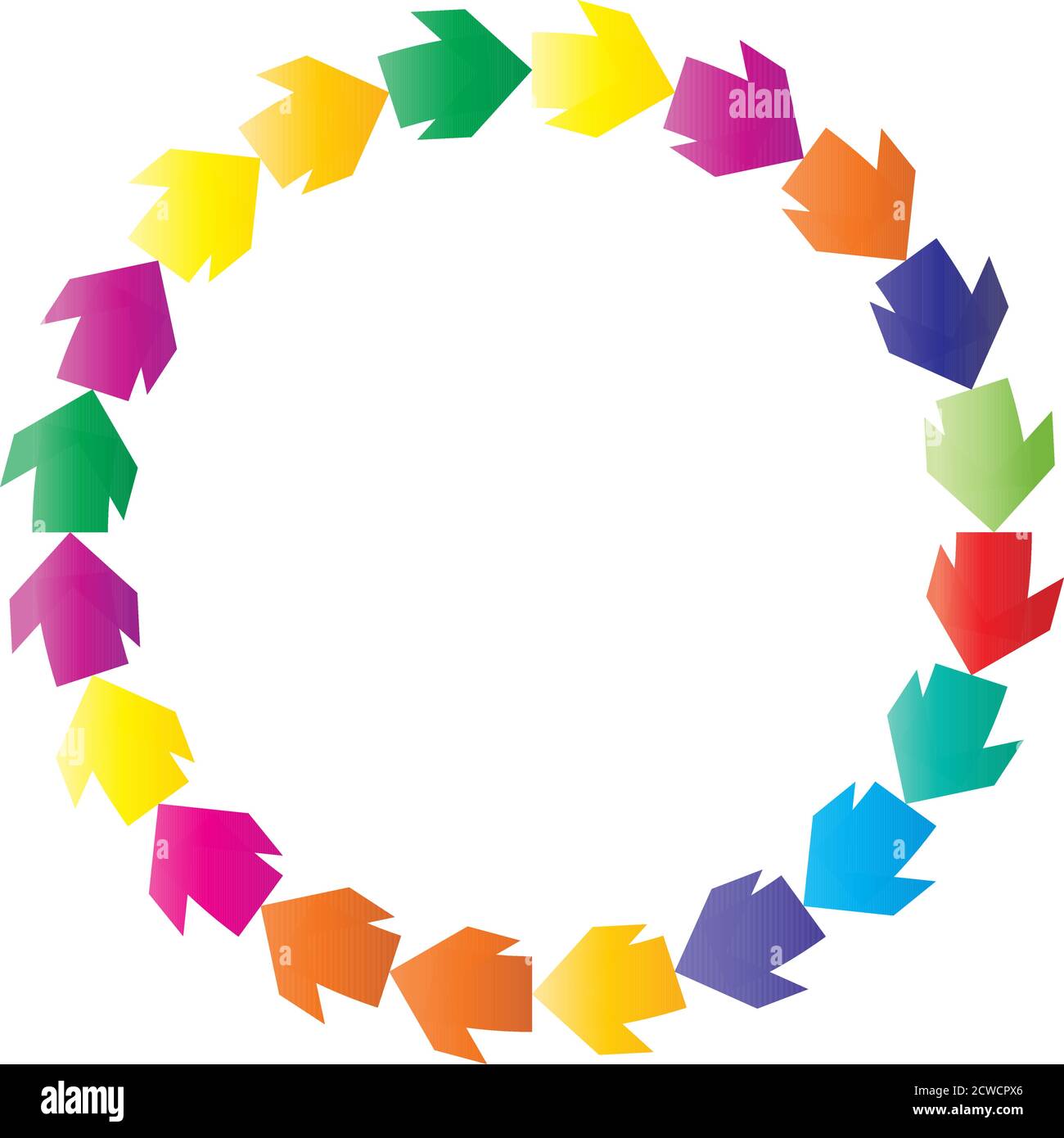 cycle and cyclical arrows. circular, concentric and radial cursor ...