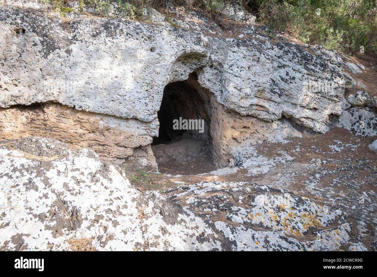 Prehistoric Alzineret caves, dug around 1600 BC in the Middle Bronze ...