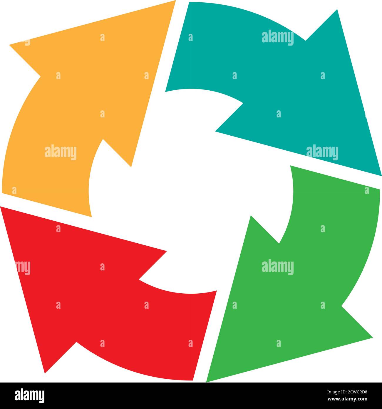 cycle and cyclical arrows. circular, concentric and radial cursor ...