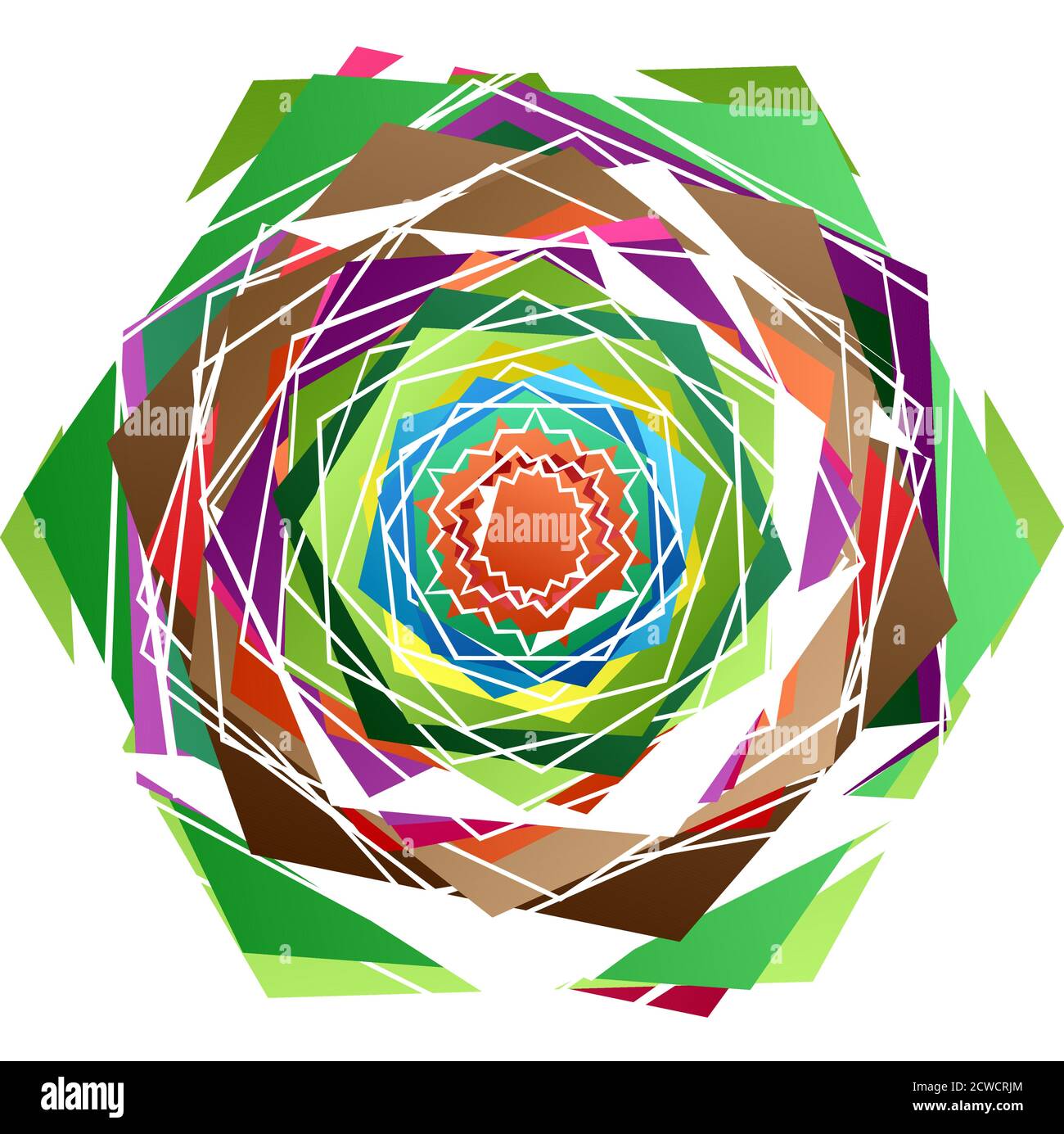 Colorful motifs, abstract shapes vector. Circular pattern elements ...