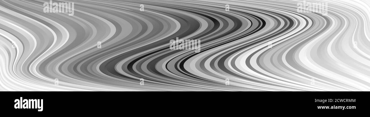 Horizontal wide format rectangular wavy, waving, twisted, spiral lines ...