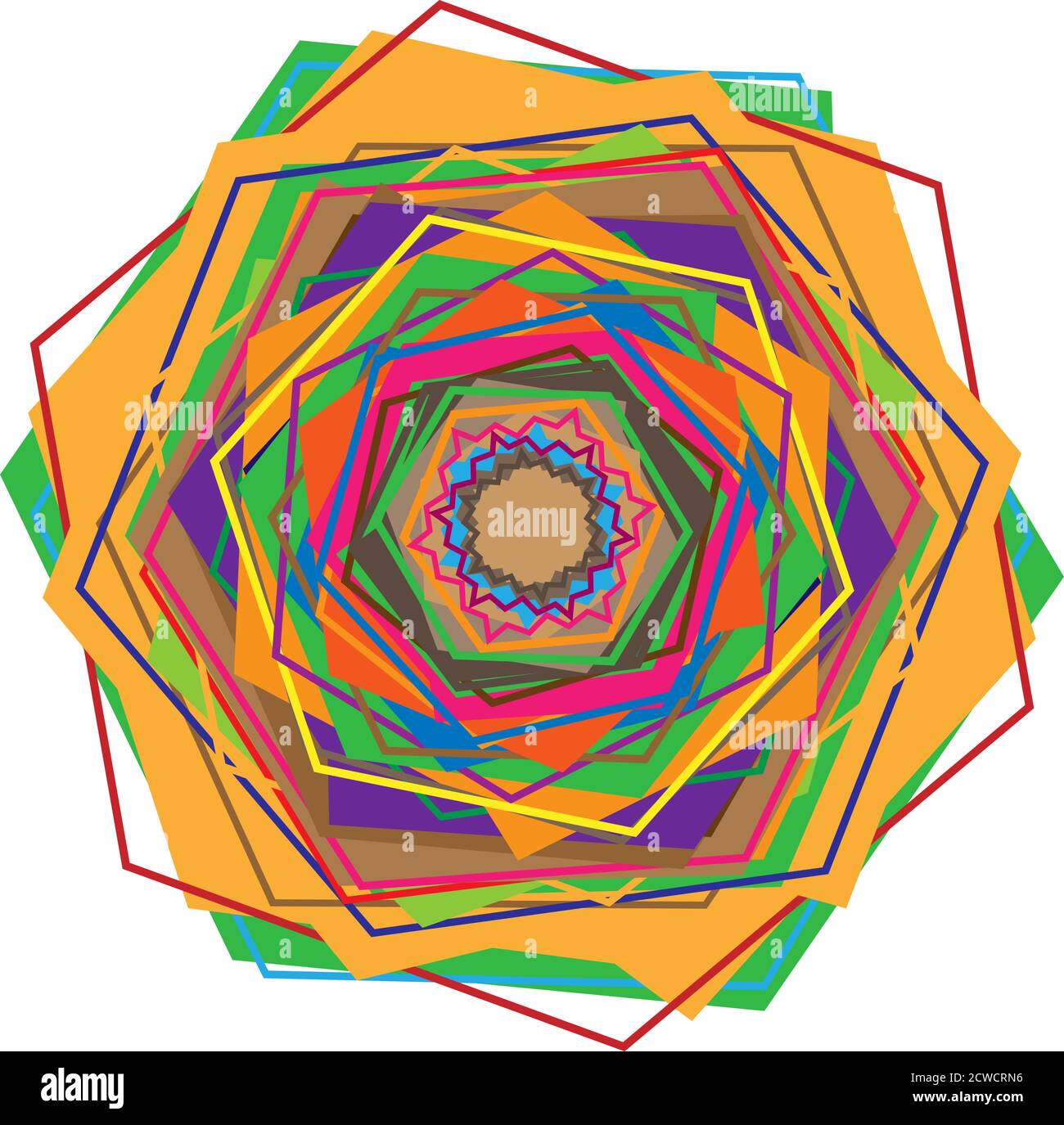 Colorful motifs, abstract shapes vector. Circular pattern elements ...