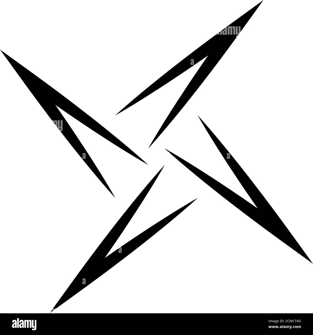 Abstract black and white circular, circle mandala-motif clip-art ...