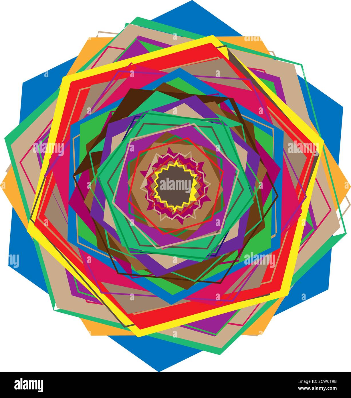 Colorful motifs, abstract shapes vector. Circular pattern elements ...