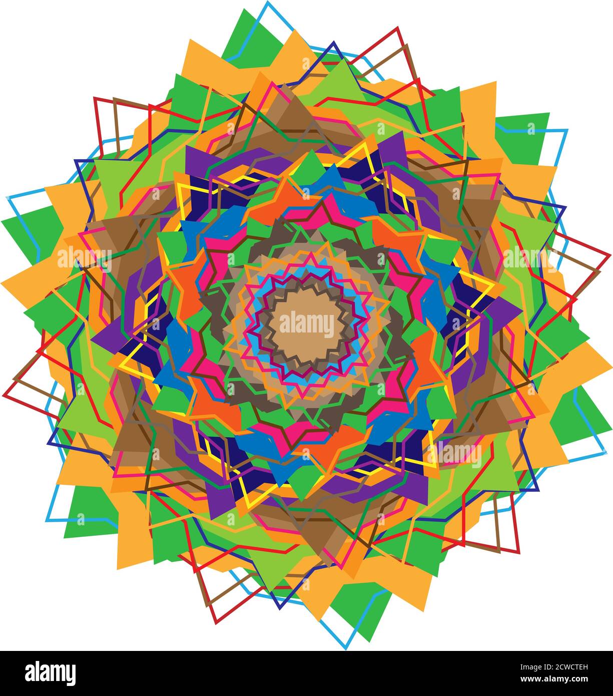 Colorful motifs, abstract shapes vector. Circular pattern elements ...