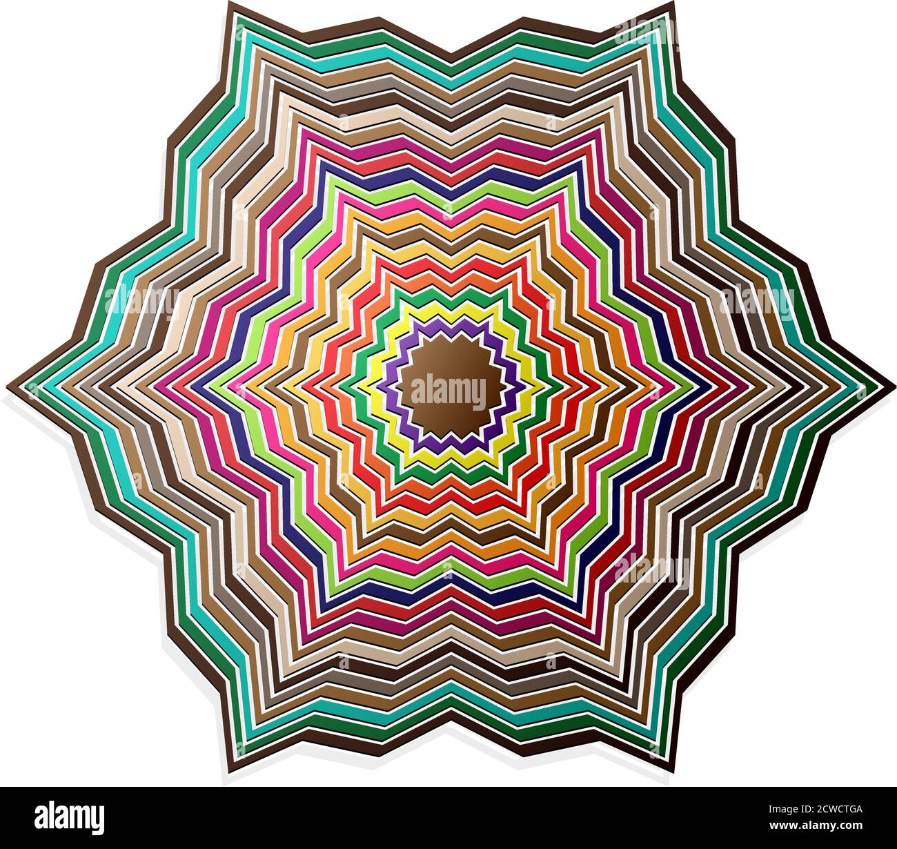Colorful motifs, abstract shapes vector. Circular pattern elements ...