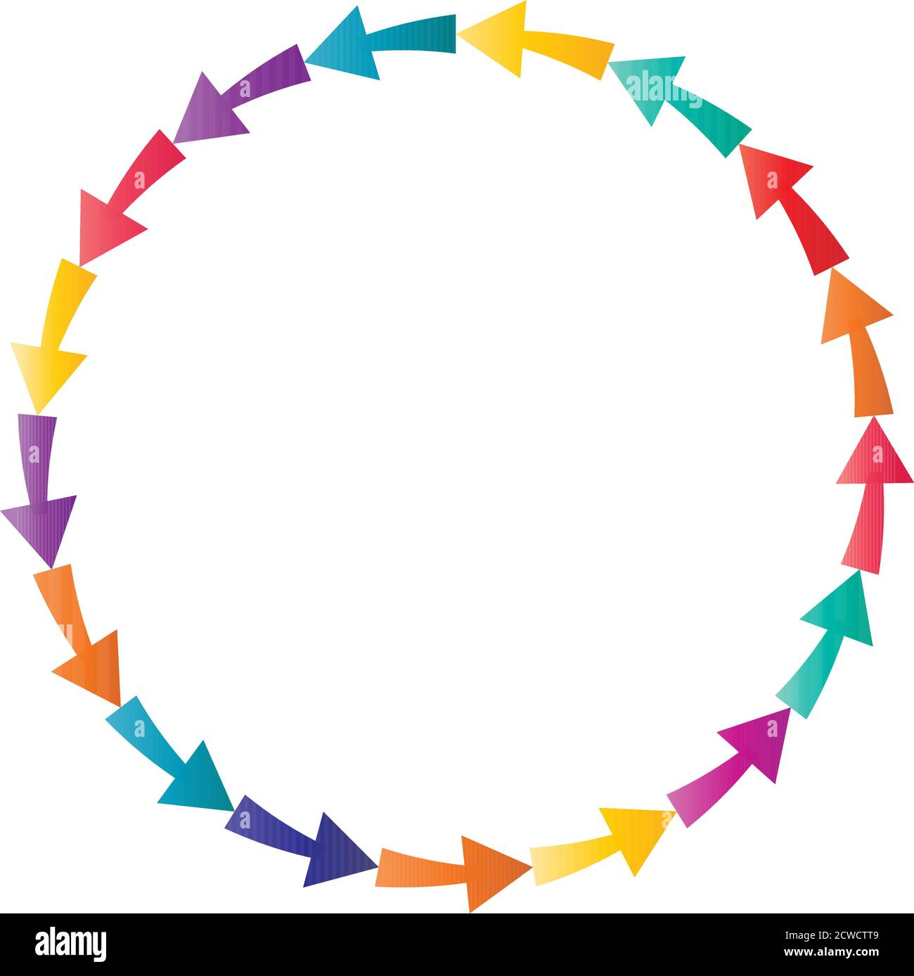 cycle and cyclical arrows. circular, concentric and radial cursor ...