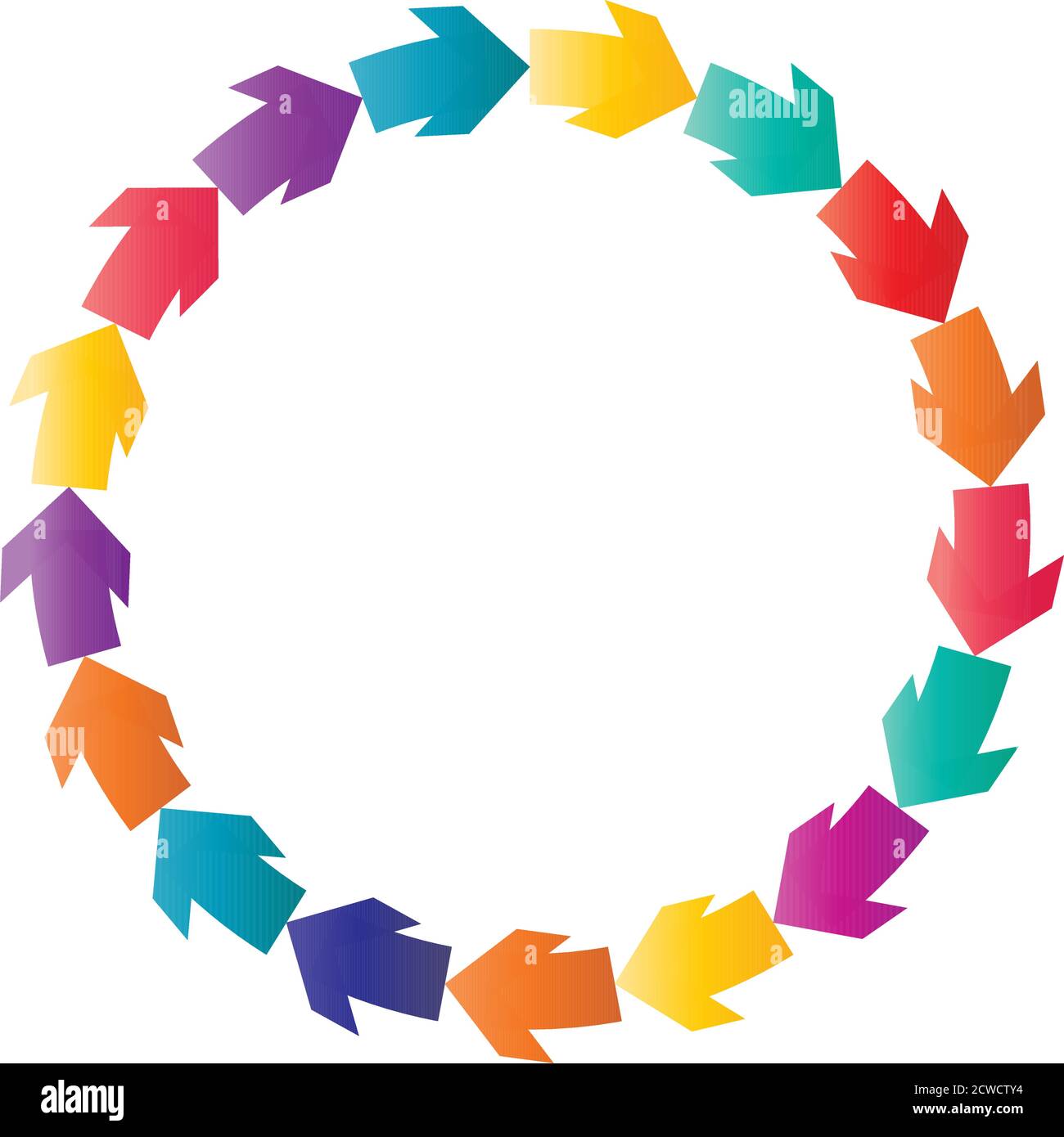 cycle and cyclical arrows. circular, concentric and radial cursor ...