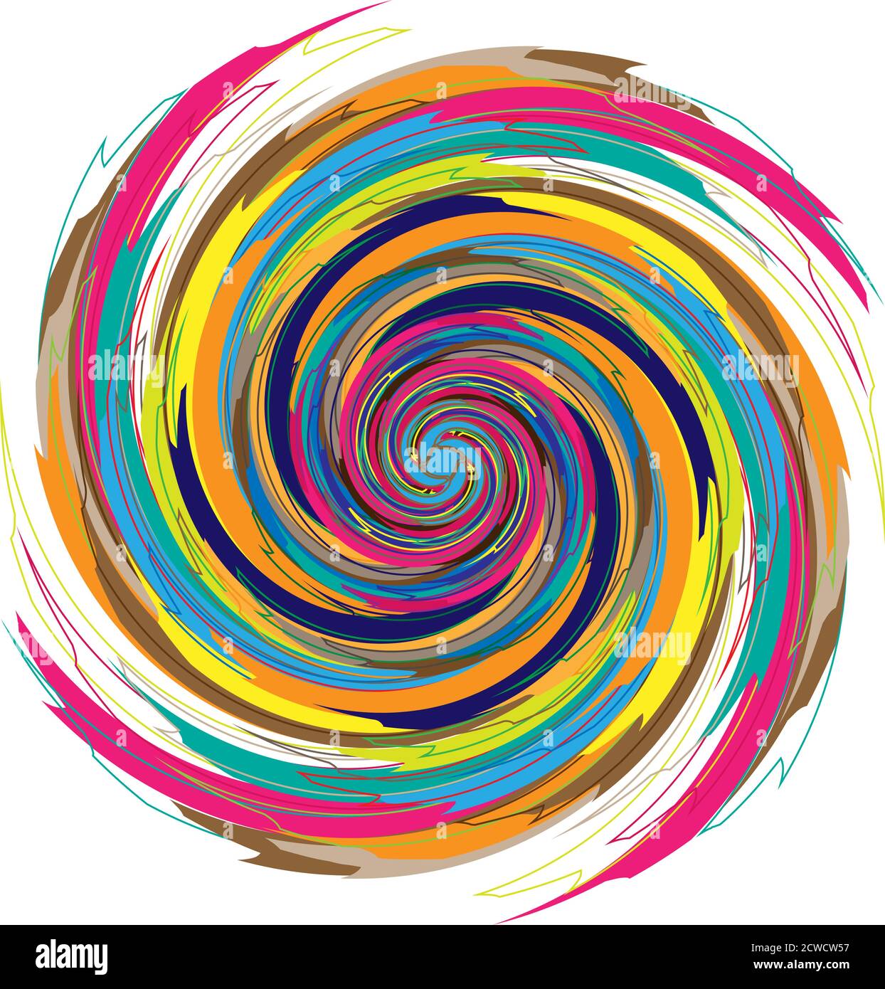 Colorful motifs, abstract shapes vector. Circular pattern elements ...