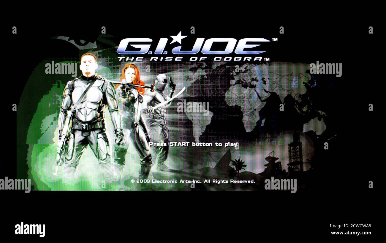 GI Joe - The Rise of Cobra - Sony Playstation 2 PS2 - Editorial use ...