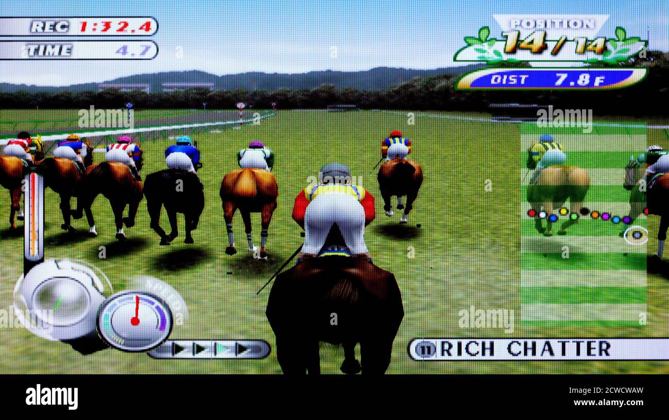 Gallop Racer 2001 - Sony Playstation 2 PS2 - Editorial use only Stock ...