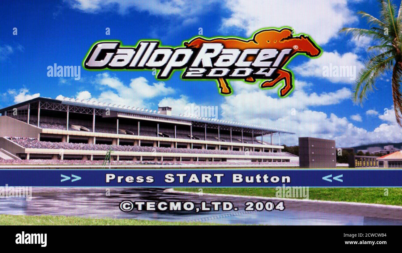 Gallop Racer 2004 - Sony Playstation 2 PS2 - Editorial use only Stock ...