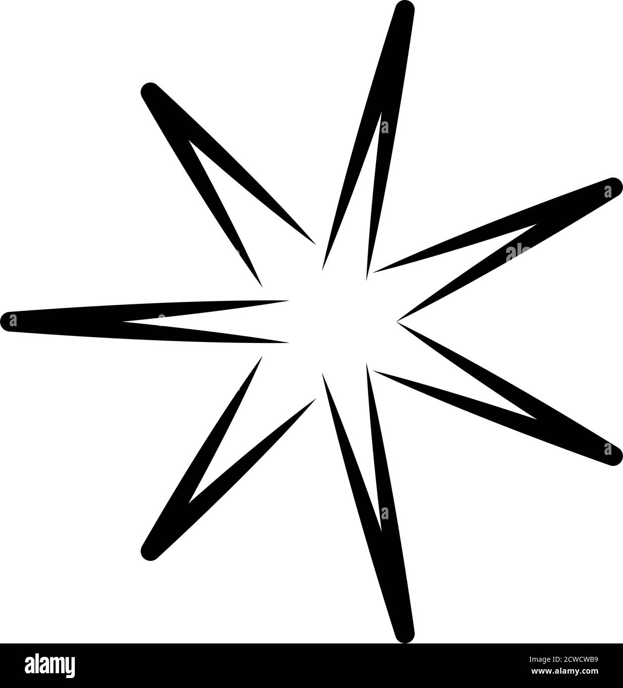 Abstract black and white circular, circle mandala-motif clip-art ...