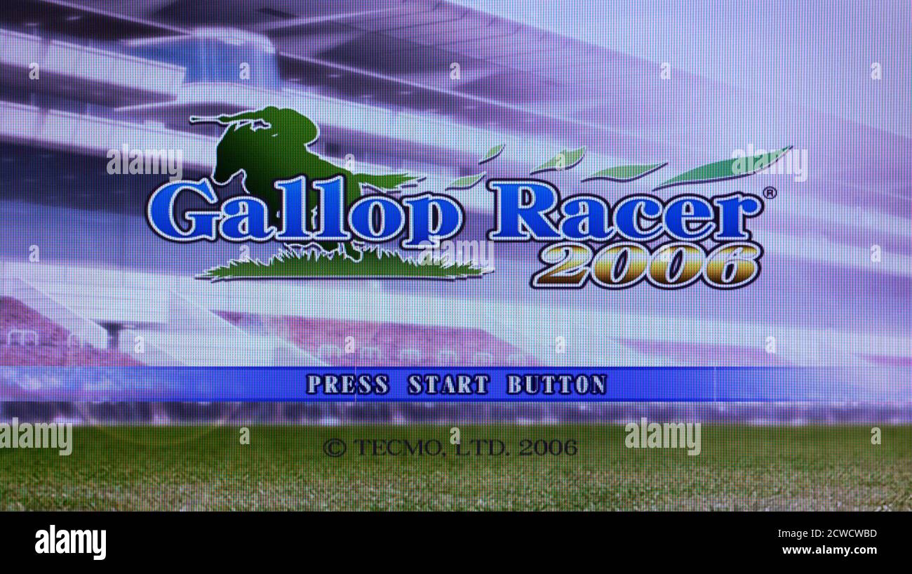 Gallop Racer 2006 - Sony Playstation 2 PS2 - Editorial use only Stock ...