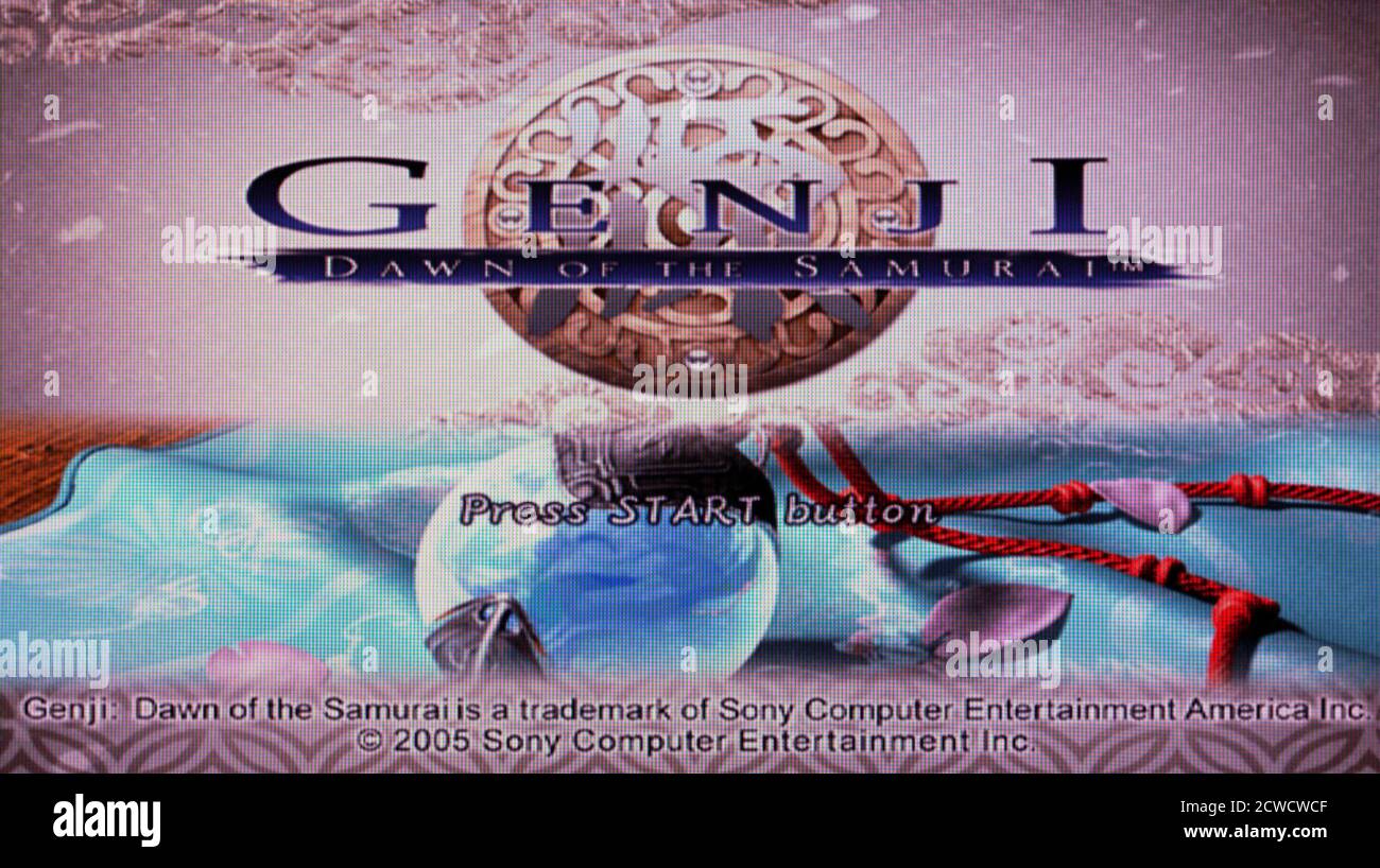 Genji Dawn of the Samurai - Sony Playstation 2 PS2 - Editorial use only ...
