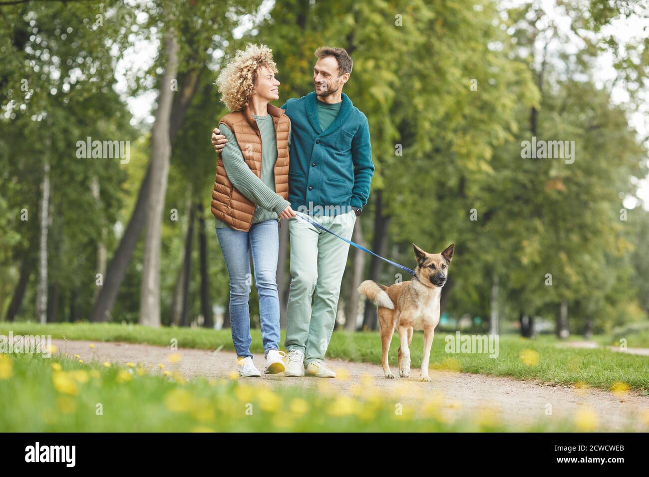 German people walking at the dog park hi-res stock photography and ...
