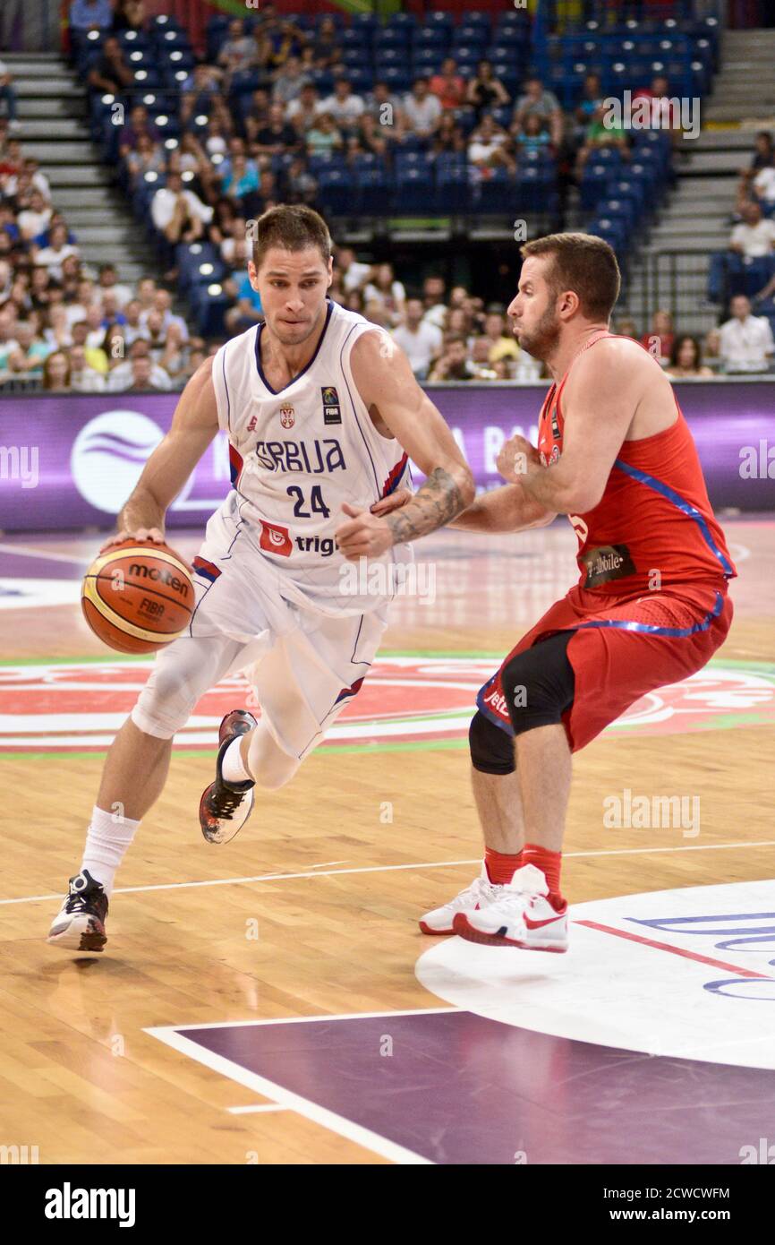 Stefan Jovic. Serbia Basketball National Team. FIBA OQT Tournament ...