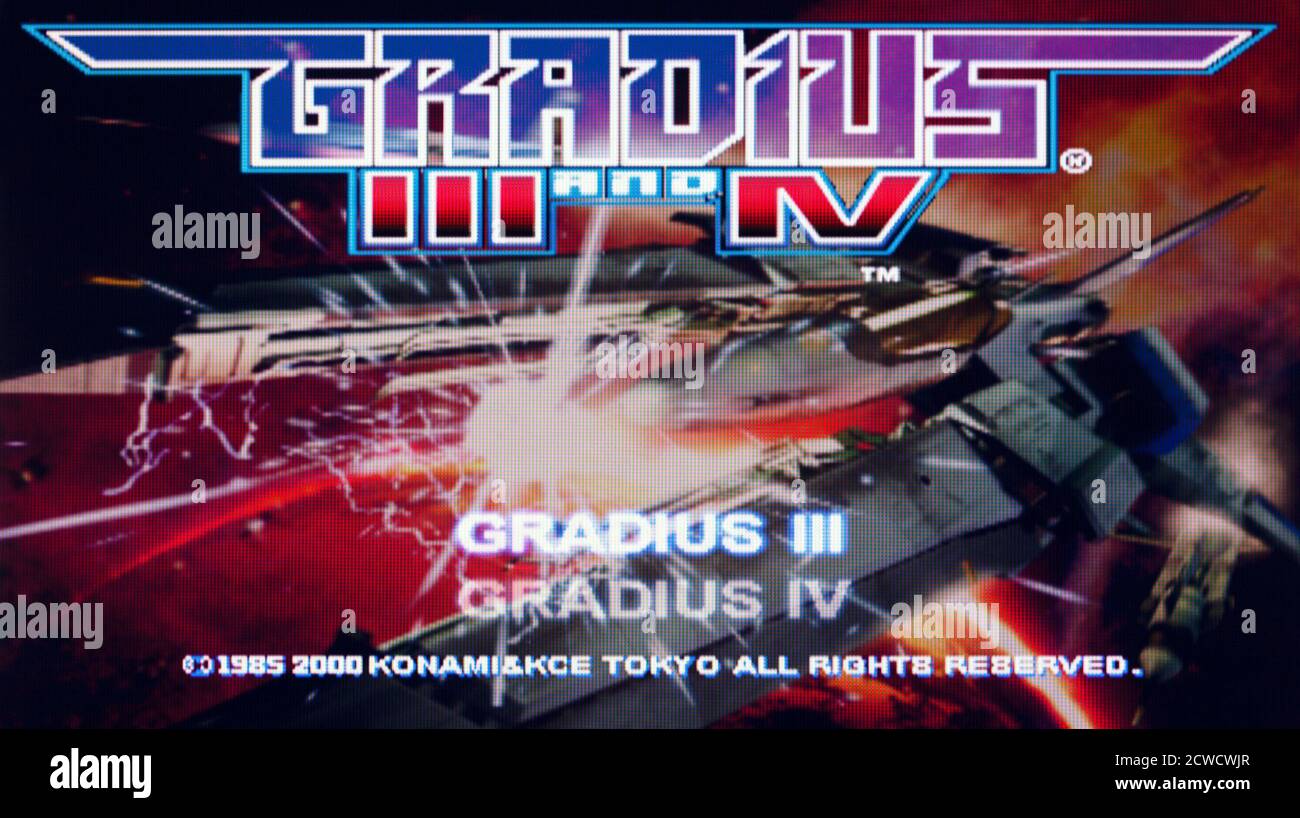 Gradius II and IV - Sony Playstation 2 PS2 - Editorial use only Stock ...