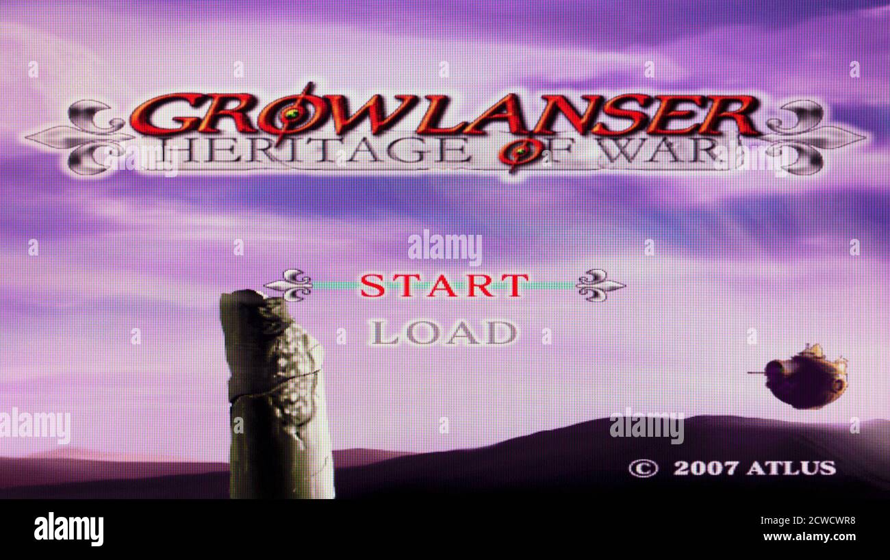 Growlanser - Heritage of War - Sony Playstation 2 PS2 - Editorial use only Stock Photo - Alamy