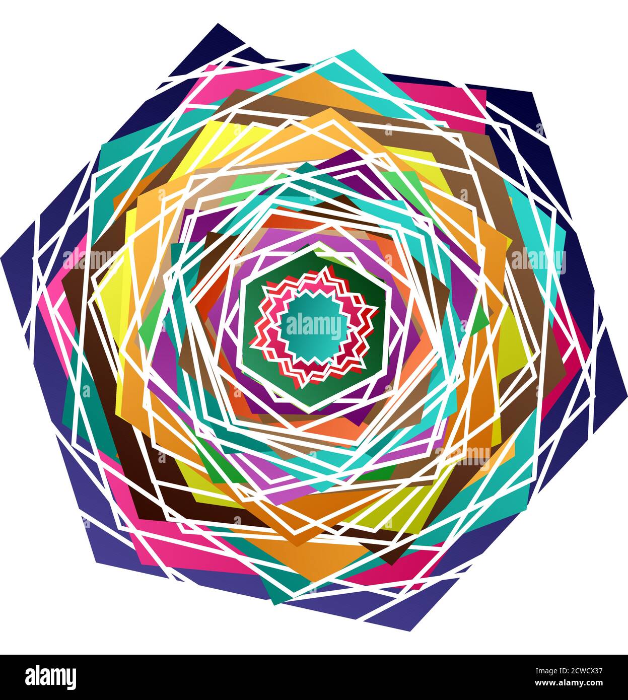 Colorful motifs, abstract shapes vector. Circular pattern elements ...