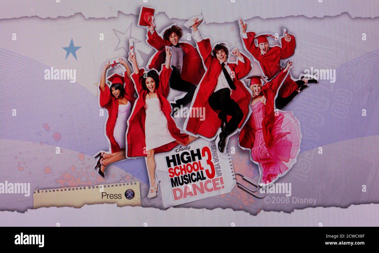 High School Musical Dance! 3 - Sony Playstation 2 PS2 - Editorial use ...