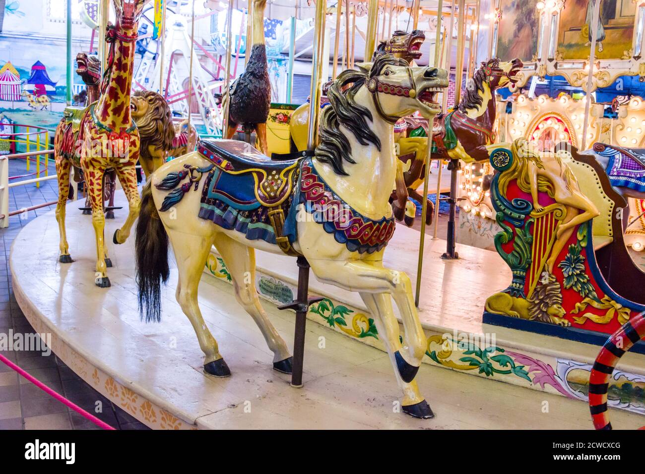 Ocean City, Maryland, Early Spring, Historic Carousel Stock Photo - Alamy