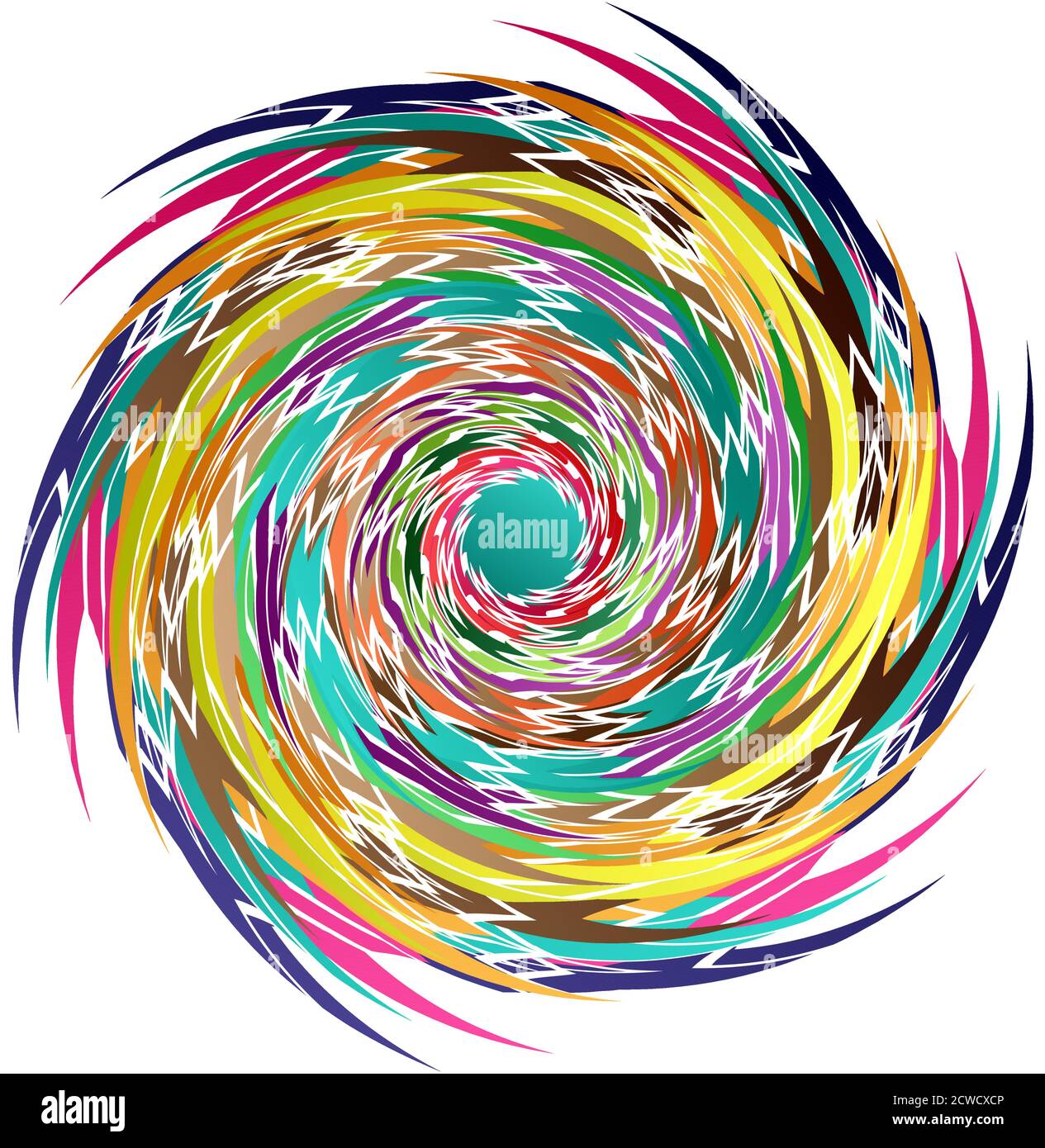 Colorful motifs, abstract shapes vector. Circular pattern elements ...