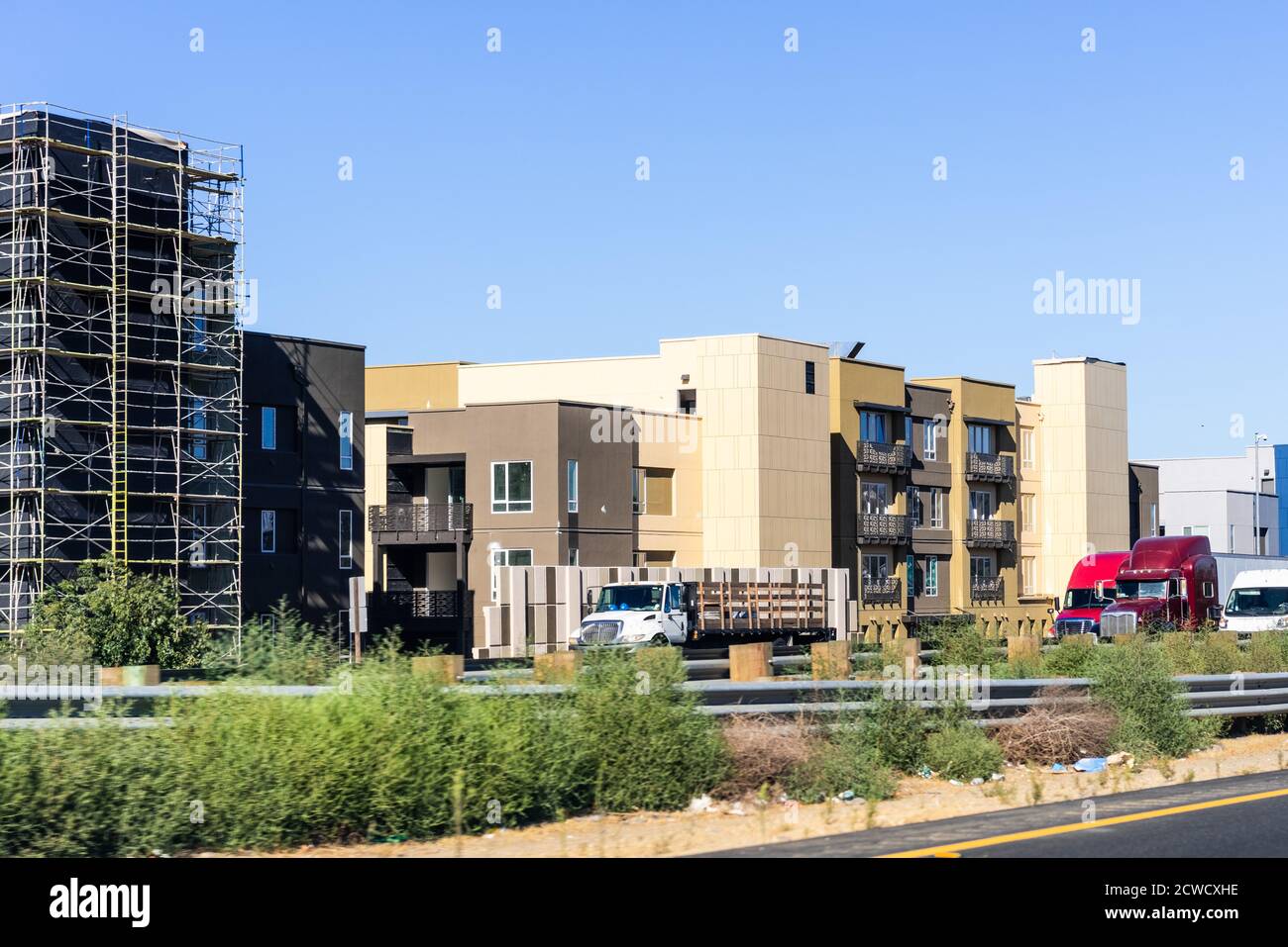 Modern apartment buildings new and under construction in Silicon Valley ...