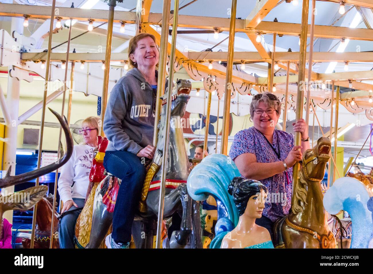 Ocean City, Maryland, Early Spring, Historic Carousel Fun For All Ages ...