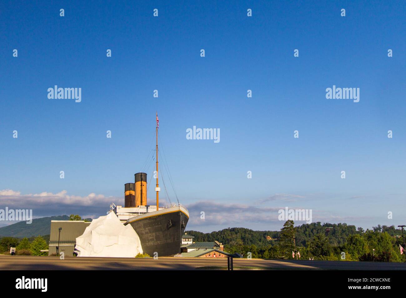 Pigeon Forge, Tennessee, USA - Exterior of the Titanic Museum complete ...