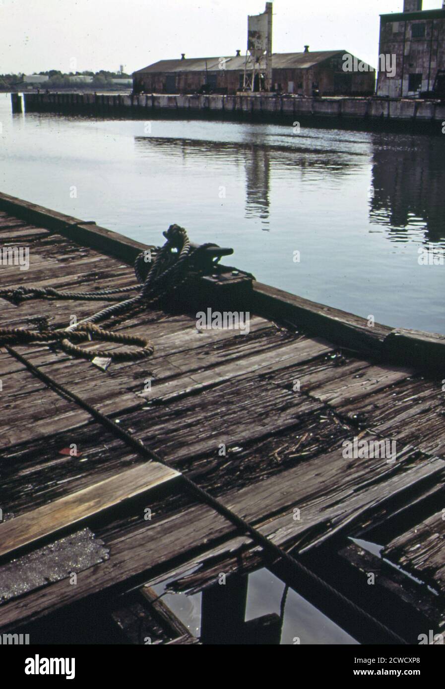 State pier on Narragansett Bay - Rhode Island ca. May 1973 Stock Photo ...