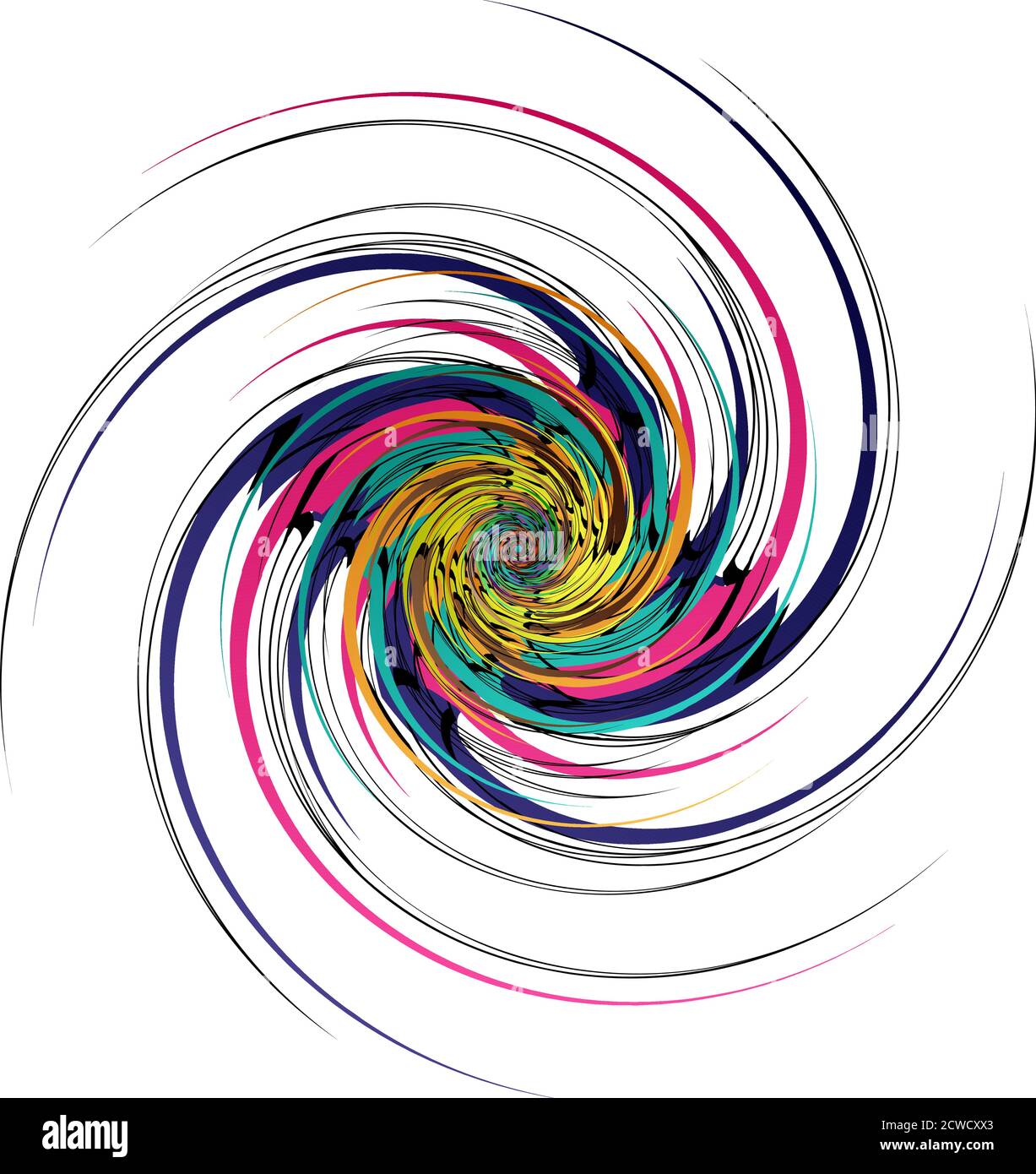 Colorful motifs, abstract shapes vector. Circular pattern elements ...