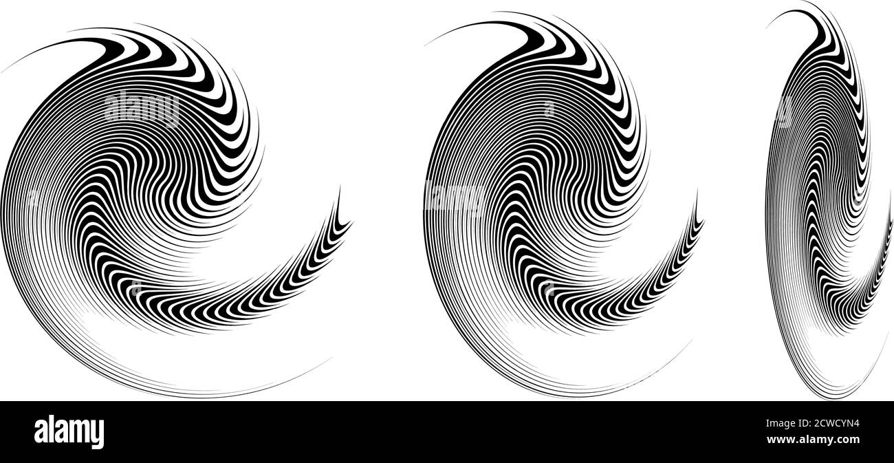 Spirals, swirls, twirls in perspective. Spiral vector illustration ...