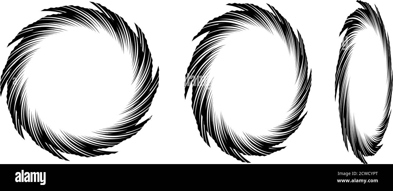 Spirals, swirls, twirls in perspective. Spiral vector illustration ...