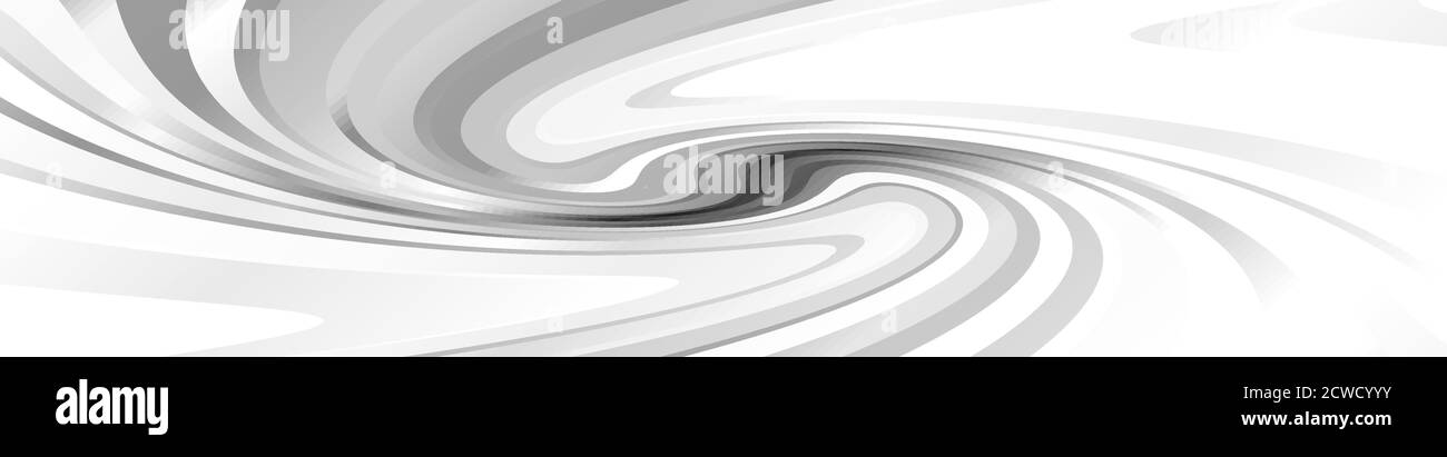 Horizontal wide format rectangular wavy, waving, twisted, spiral lines ...