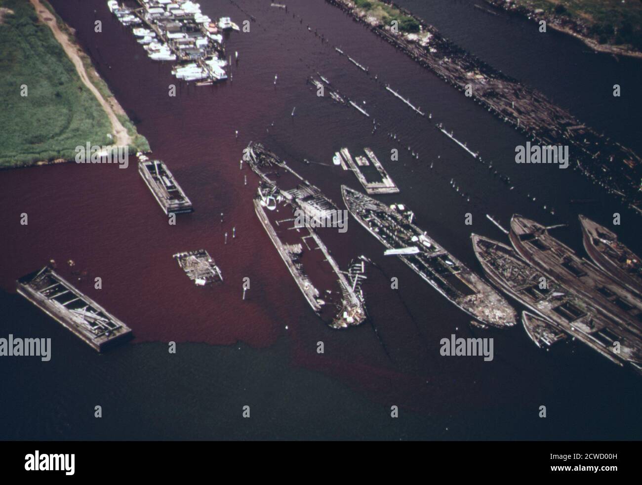 Industrial contamination of the Arthur Kill River at Bayonne New Jersey ...