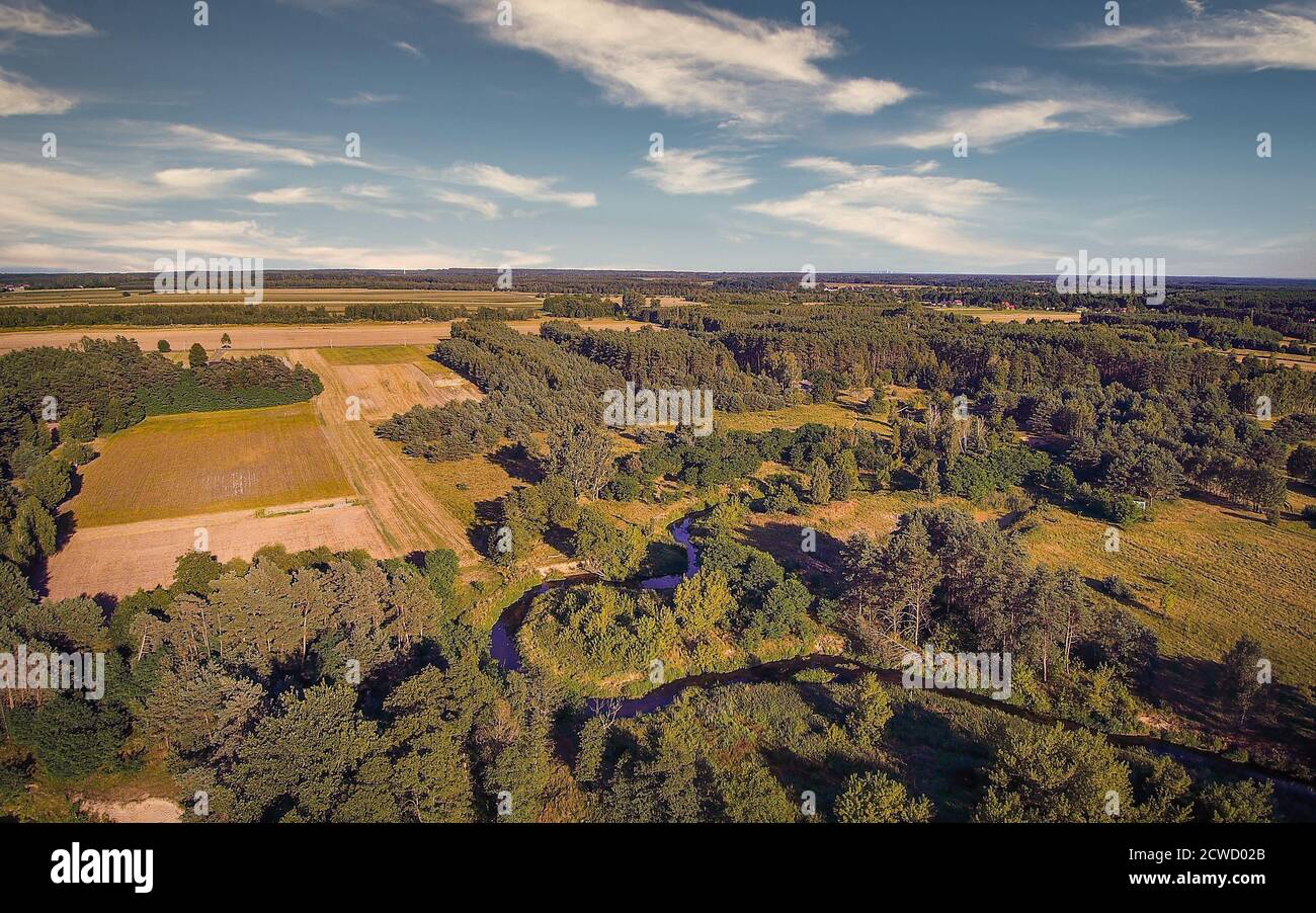 The Grabia River in the center of Poland Stock Photo - Alamy