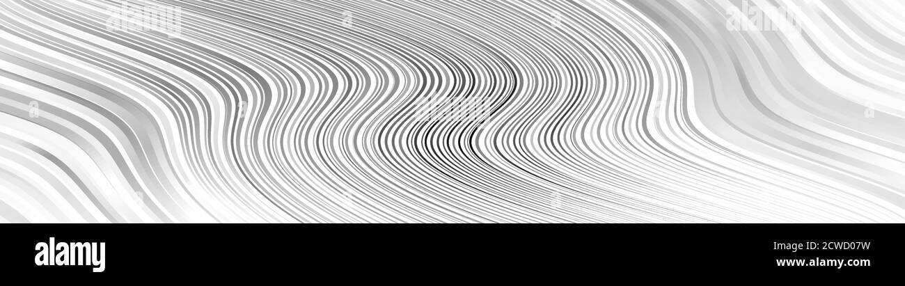Horizontal wide format rectangular wavy, waving, twisted, spiral lines ...