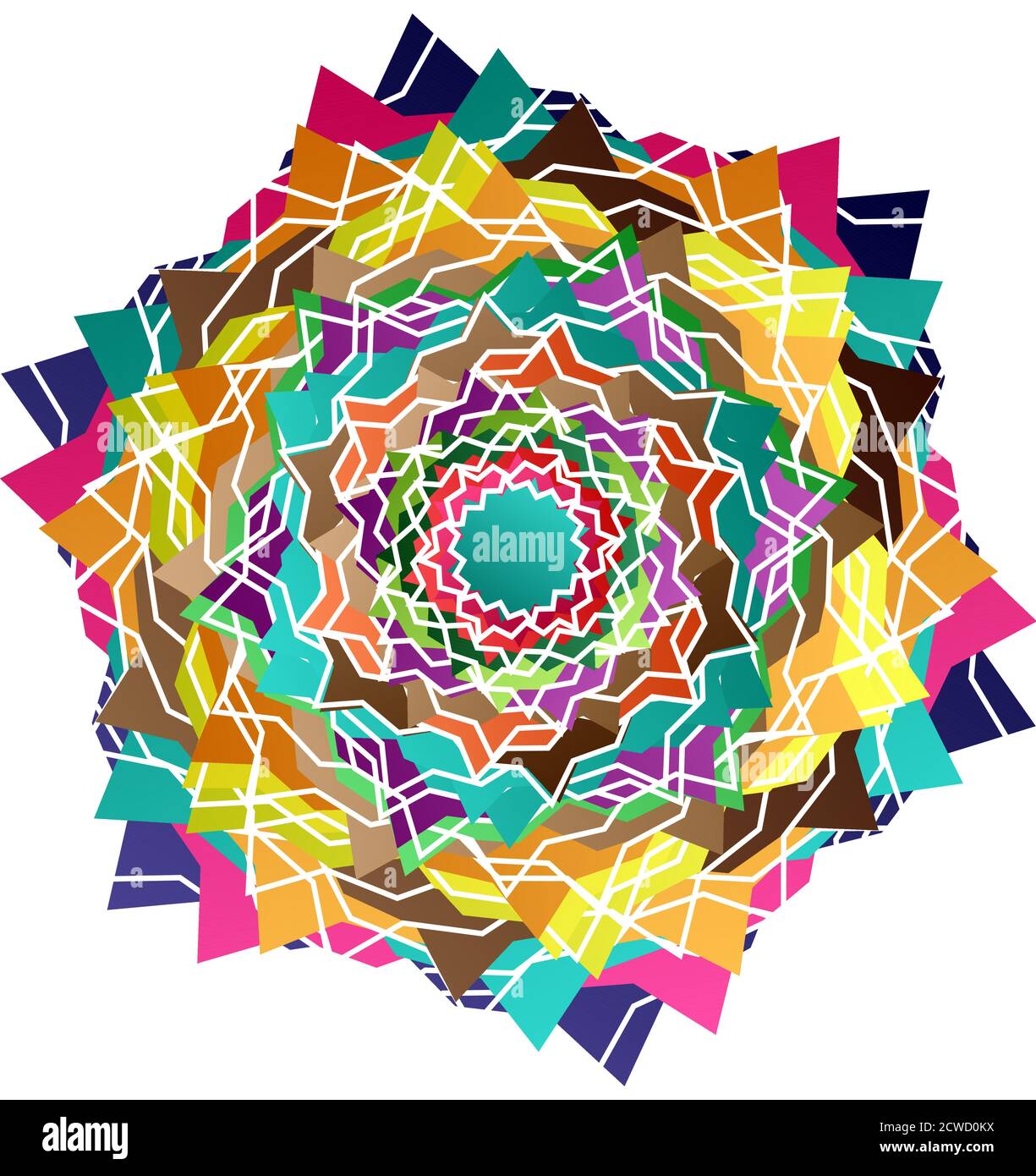 Colorful motifs, abstract shapes vector. Circular pattern elements ...