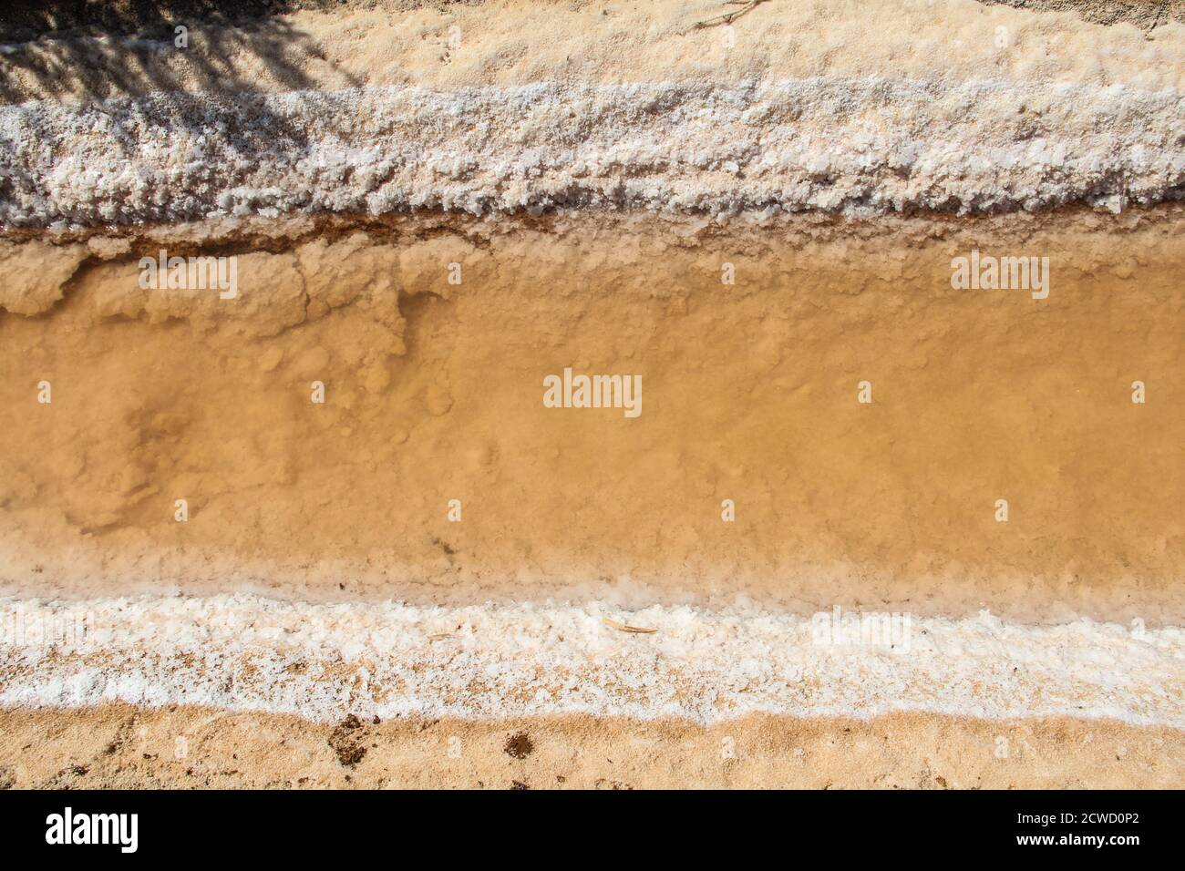 Top view of a salt mining factory Stock Photo - Alamy