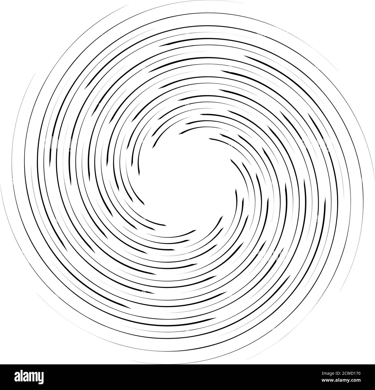 Spiral, twist radial swirl, twirl circular vector illustration. Revolve ...