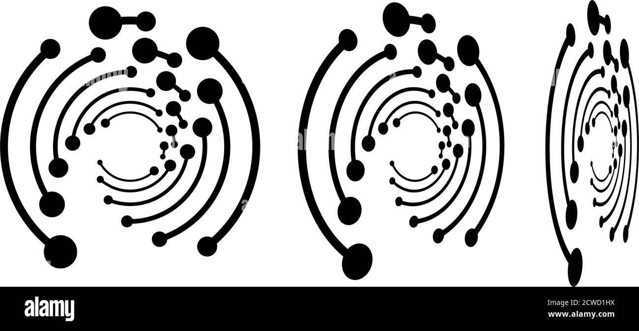 Spirals, swirls, twirls in perspective. Spiral vector illustration ...