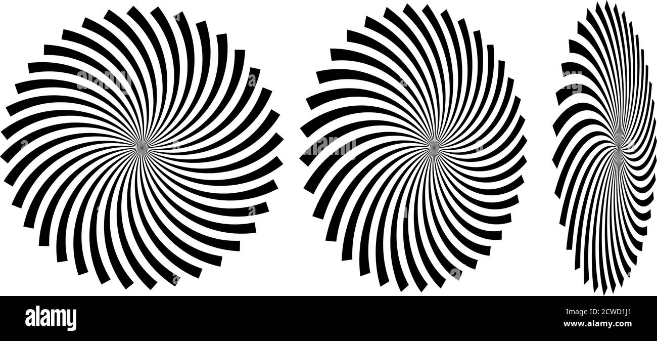 Spirals, swirls, twirls in perspective. Spiral vector illustration ...
